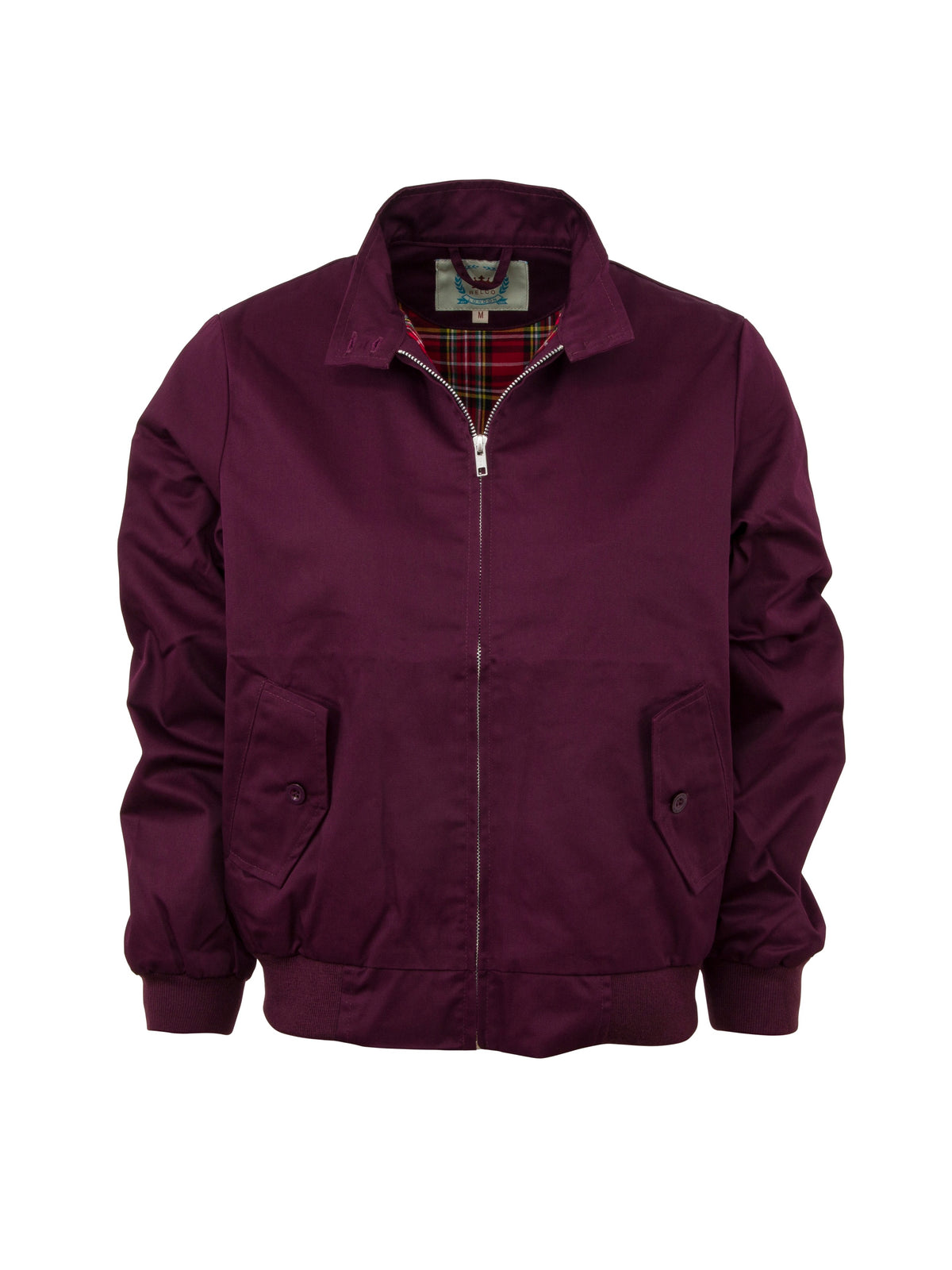 Ladies Harrington Jacket - Burgundy– Relco London