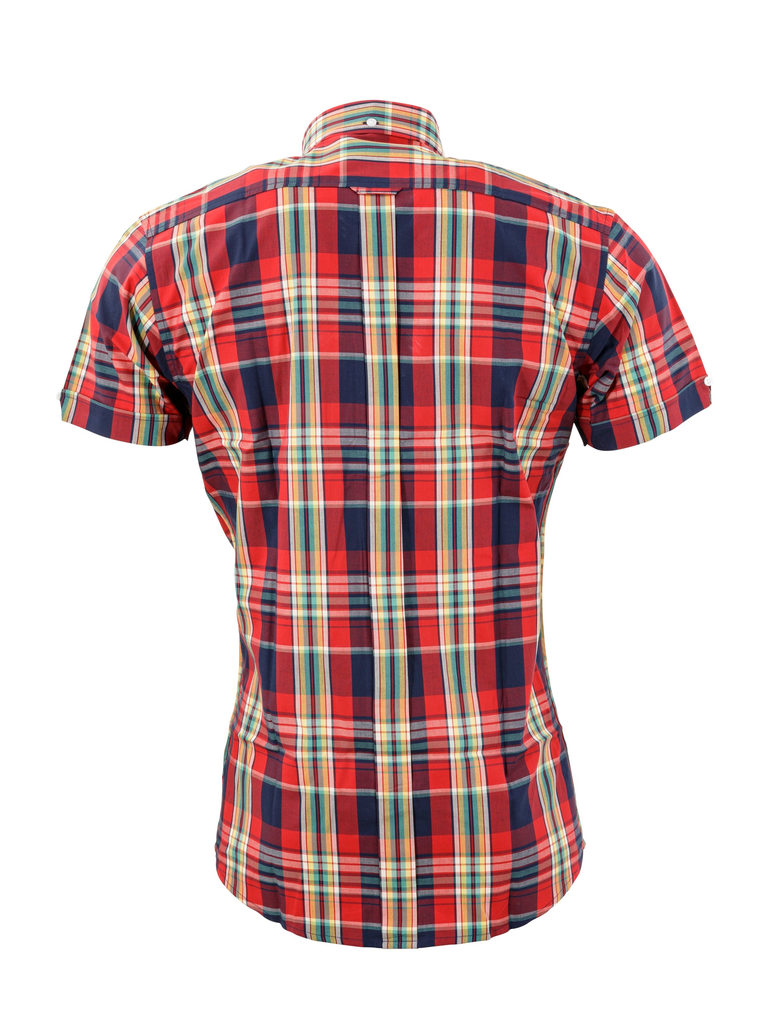 Men's Red Check Shirt | Men's Vintage Shirt | Relco London