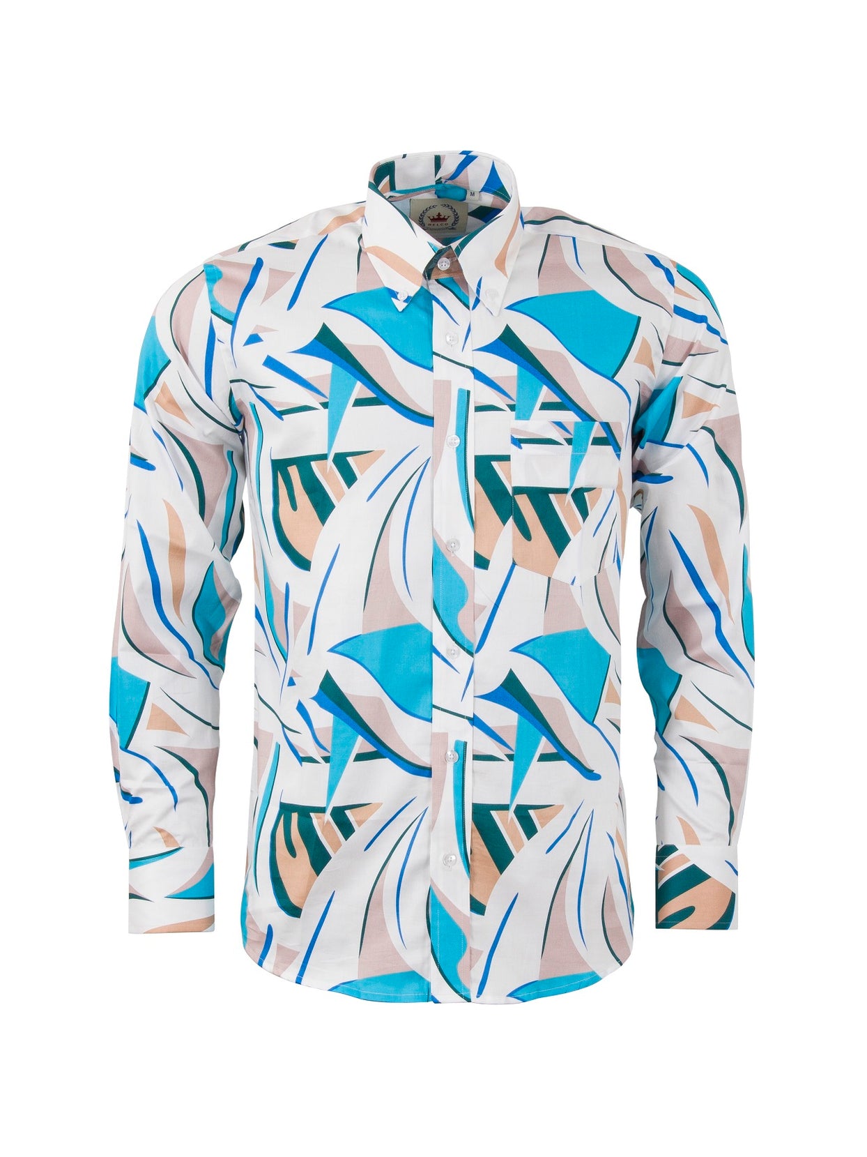 Mens retro patterned shirt - LR-12– Relco London
