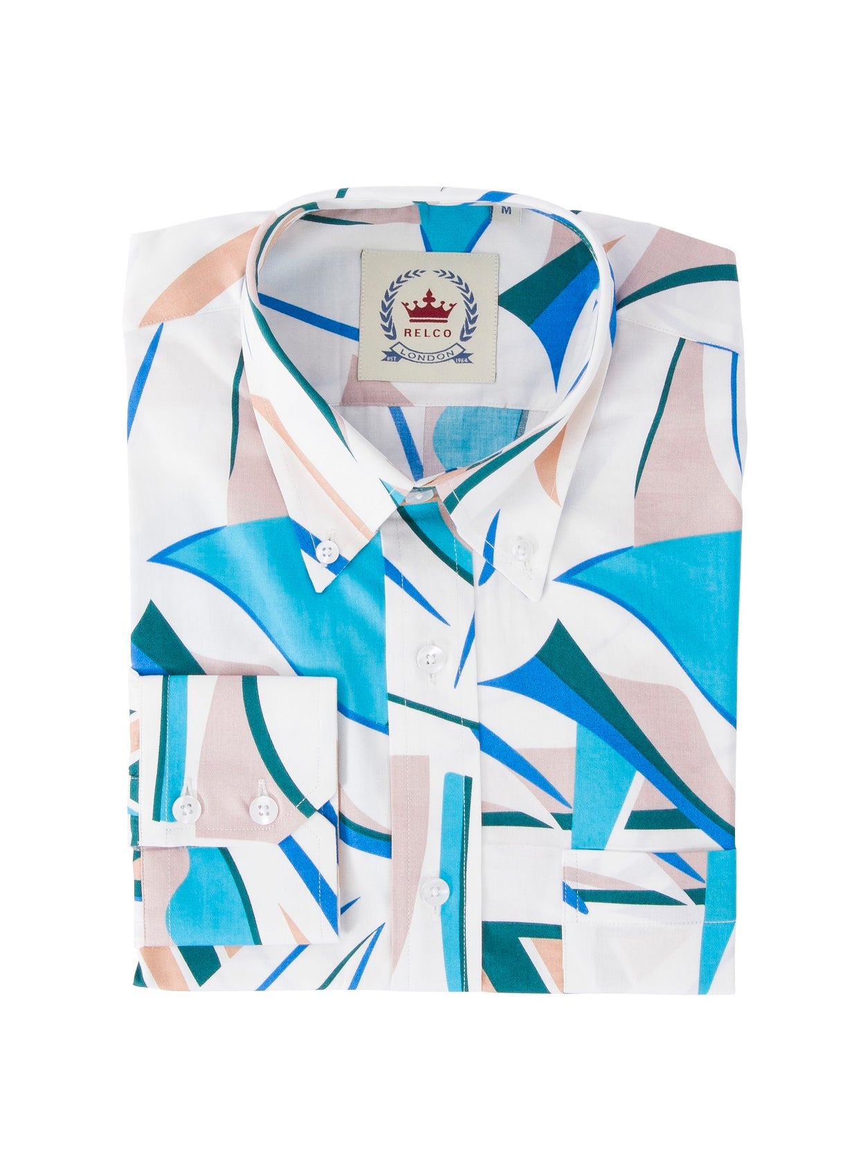 Mens retro patterned shirt - LR-12– Relco London