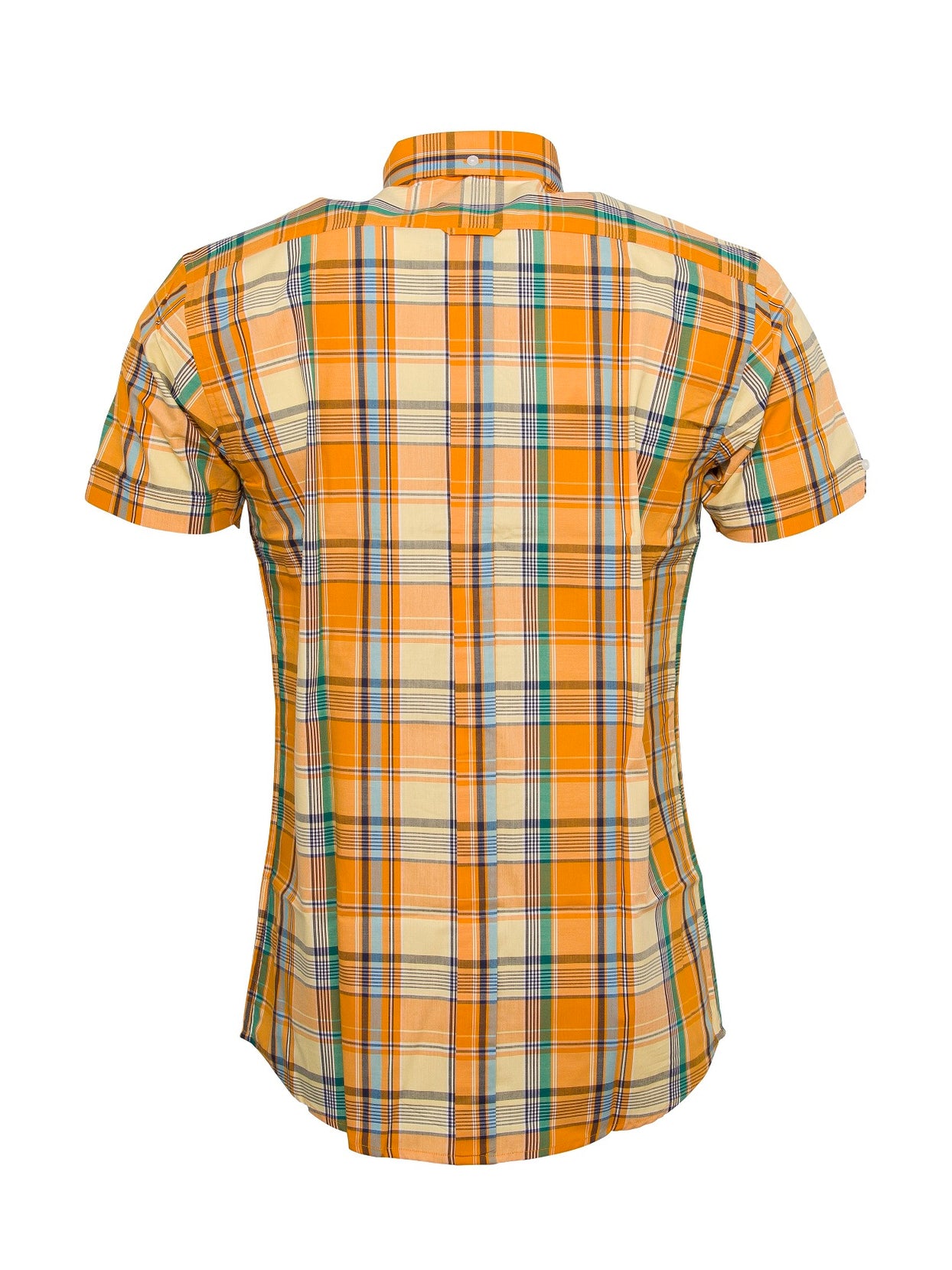 Men's Orange Check Shirt | Men's Vintage Shirt | Relco London