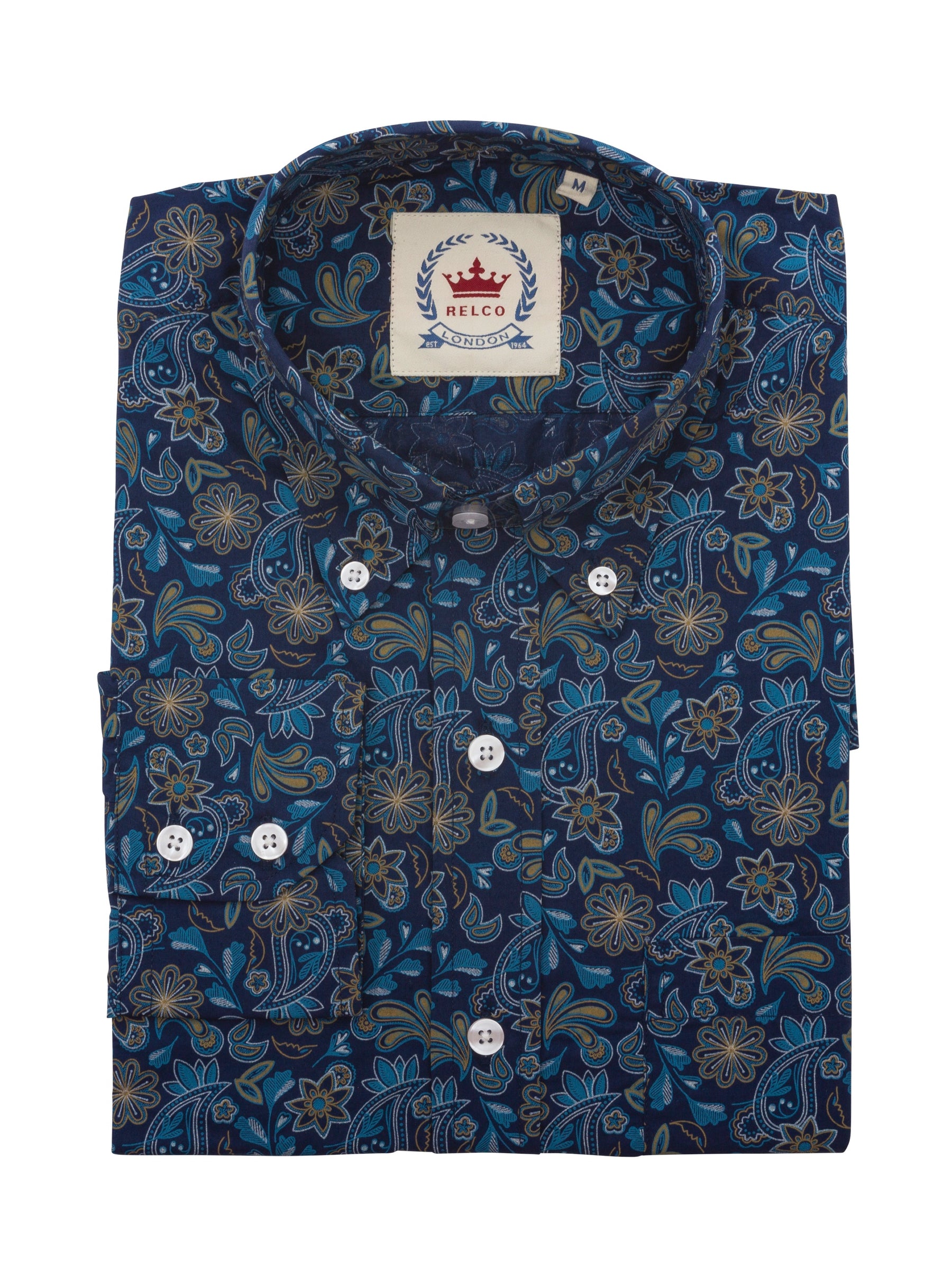 Long Sleeve Vintage Shirts for Men | Relco London