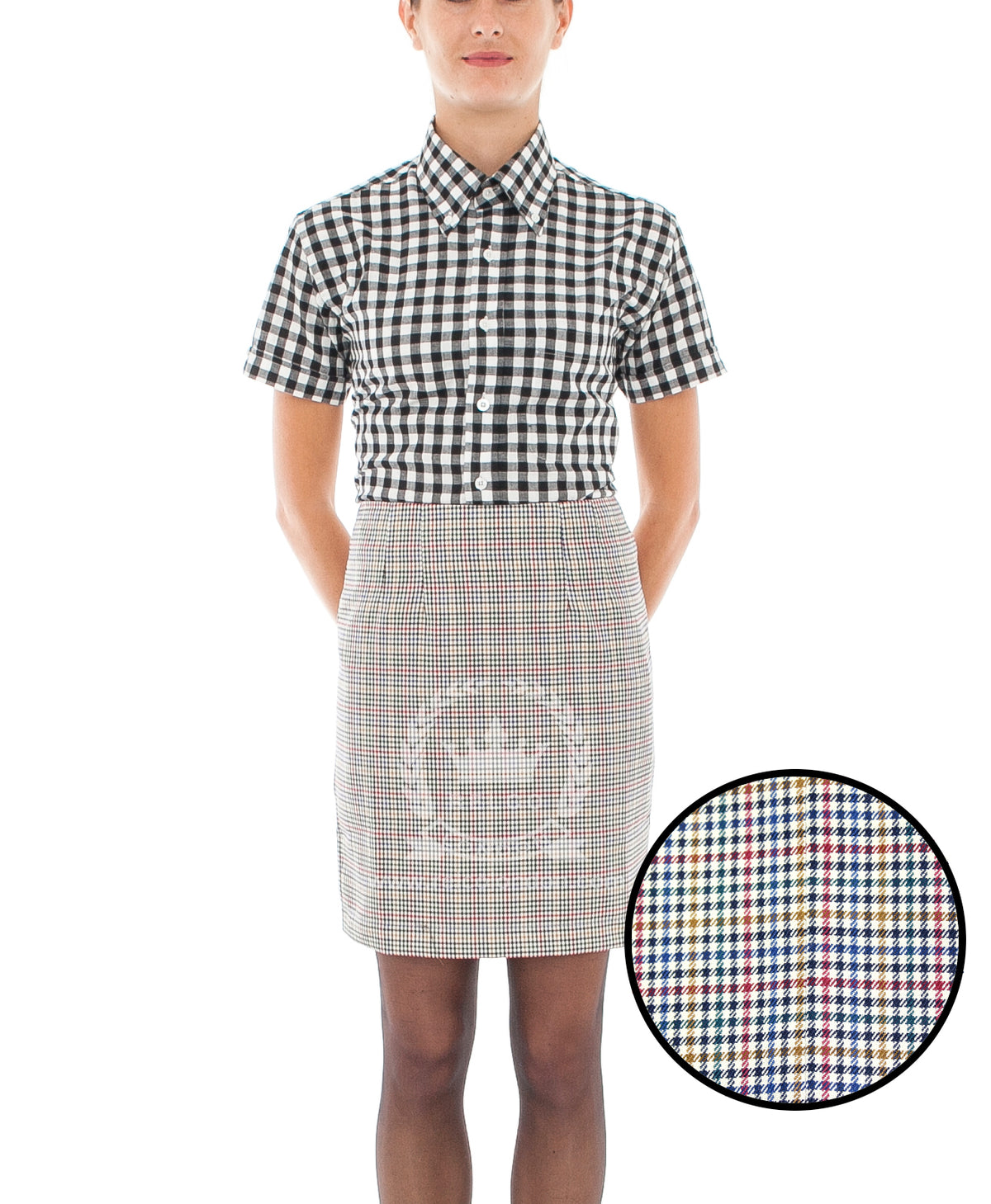 Tweed Skirt checkered | Vintage Skirts | Relco London