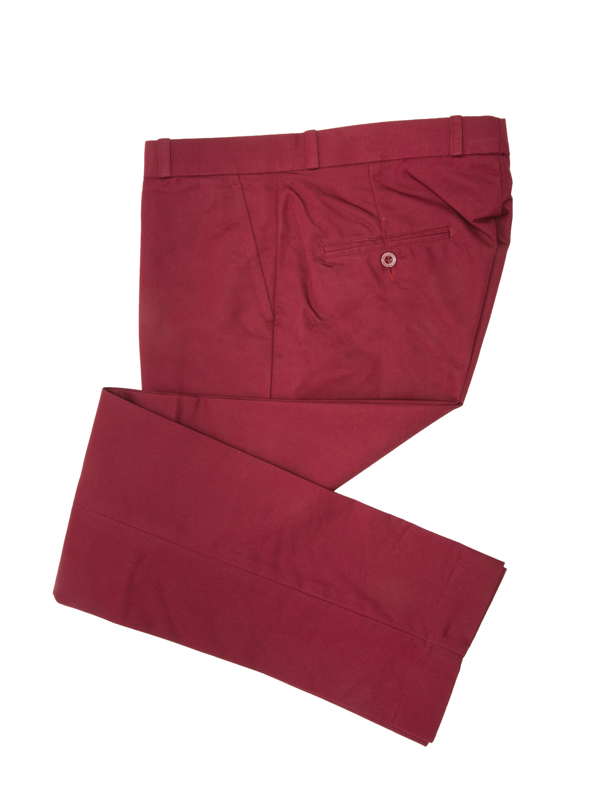 Mens Burgundy Sta Prest Trousers | Vintage Trousers | Relco London