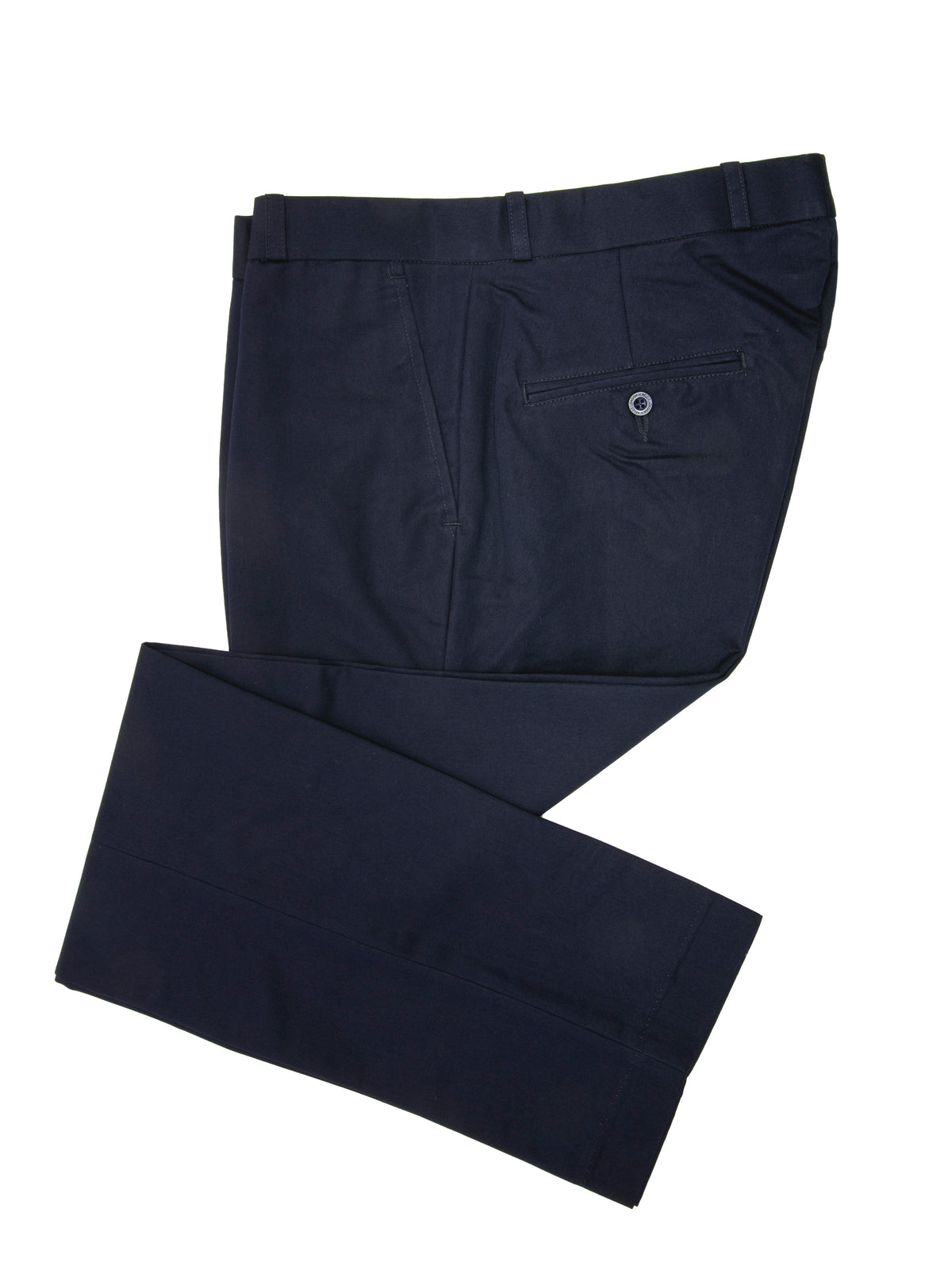 Mens Navy Sta Prest Trousers | Vintage Trousers | Relco London