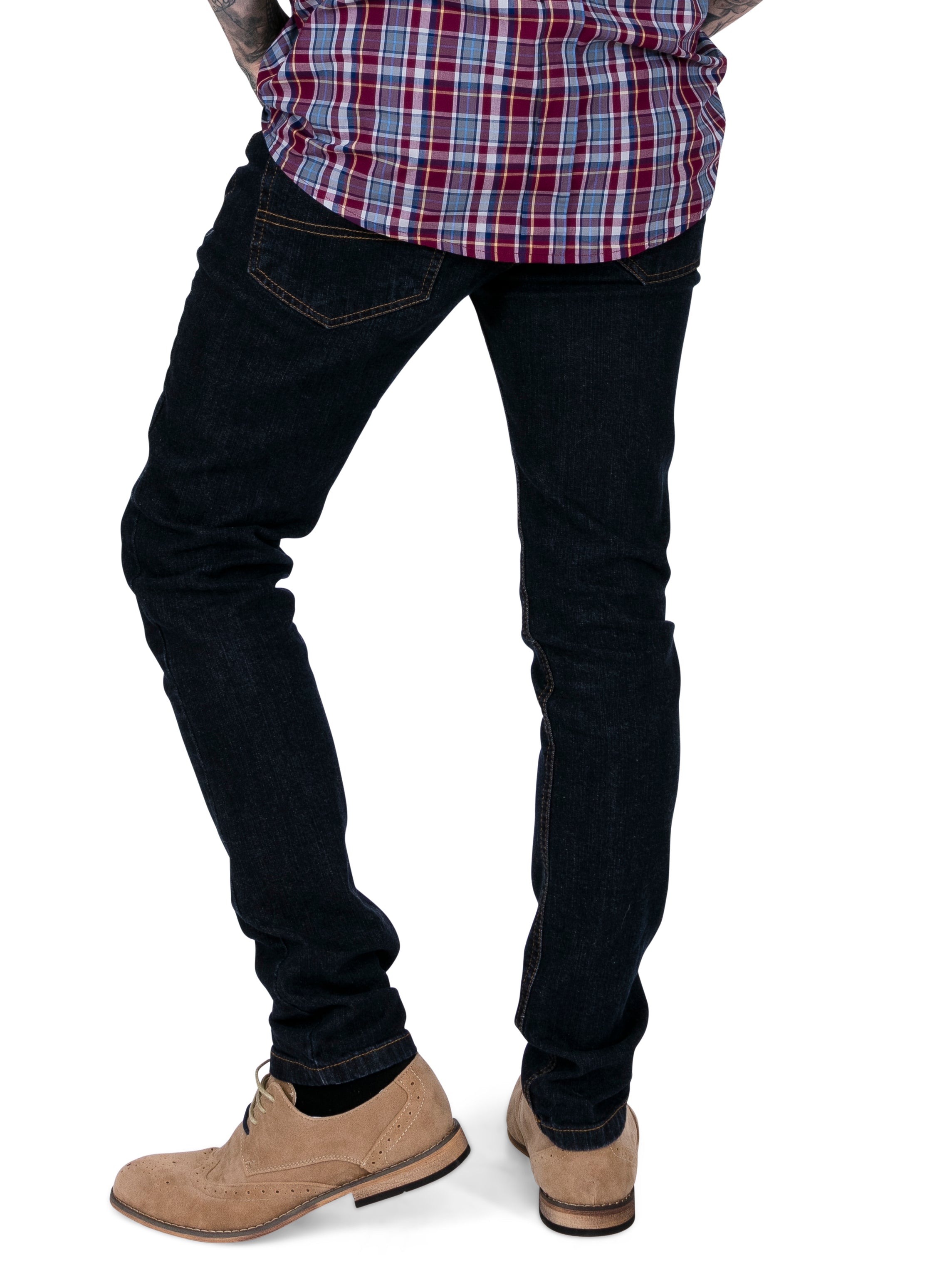 Garment Wash Skinny Fit Jeans | Mens Vintage Jeans | Relco London